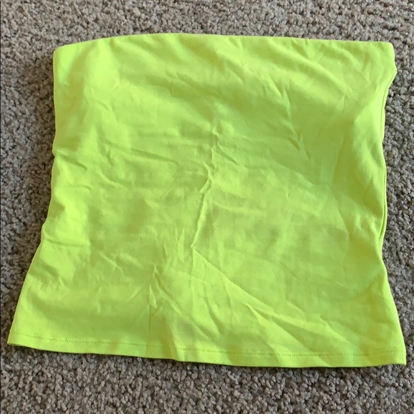 Express | Tops | Lime Greenneon Yellow Tube Top | Poshmark